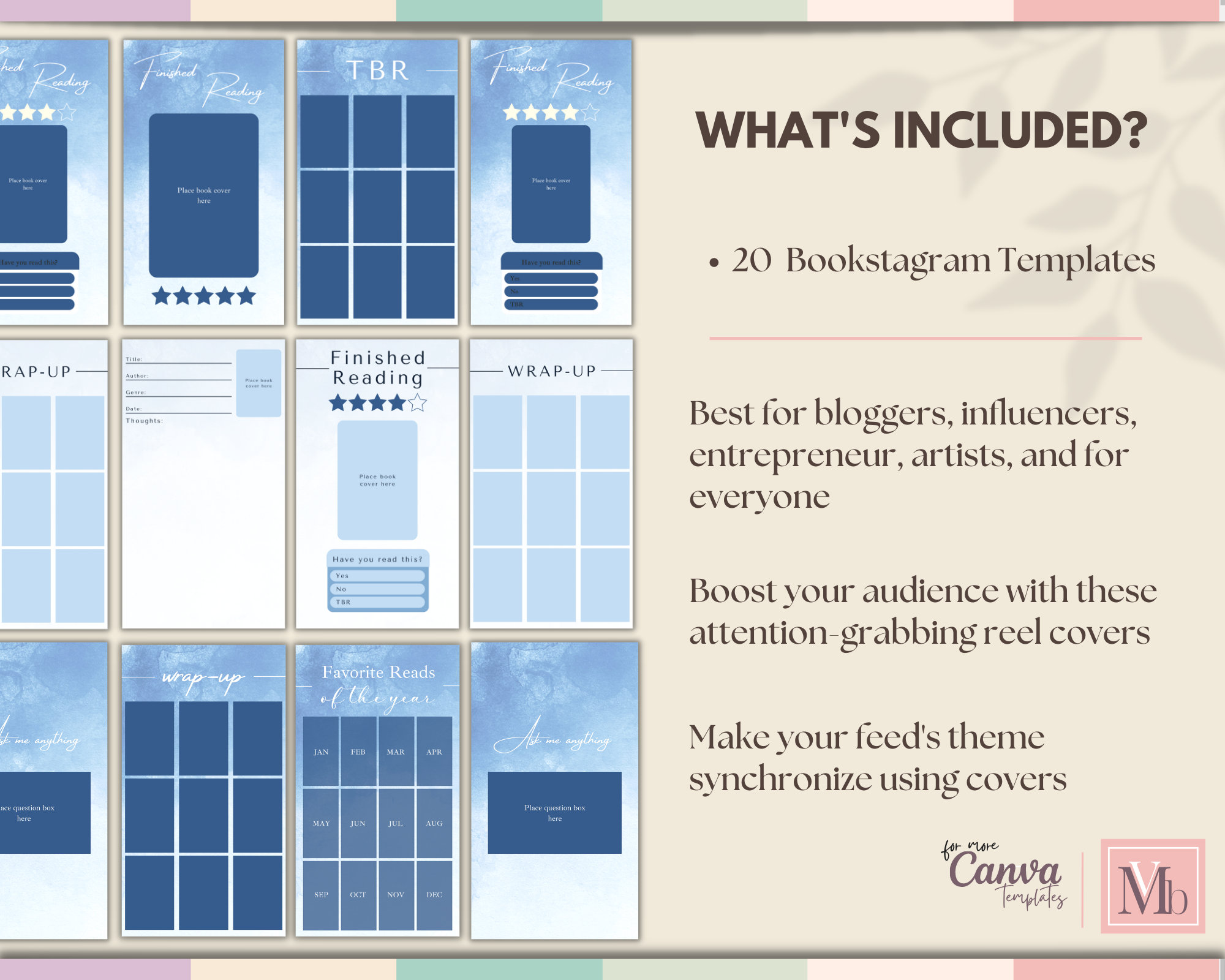 Editable Bookstagram Template | Instagram Stories, Instagram Template ...