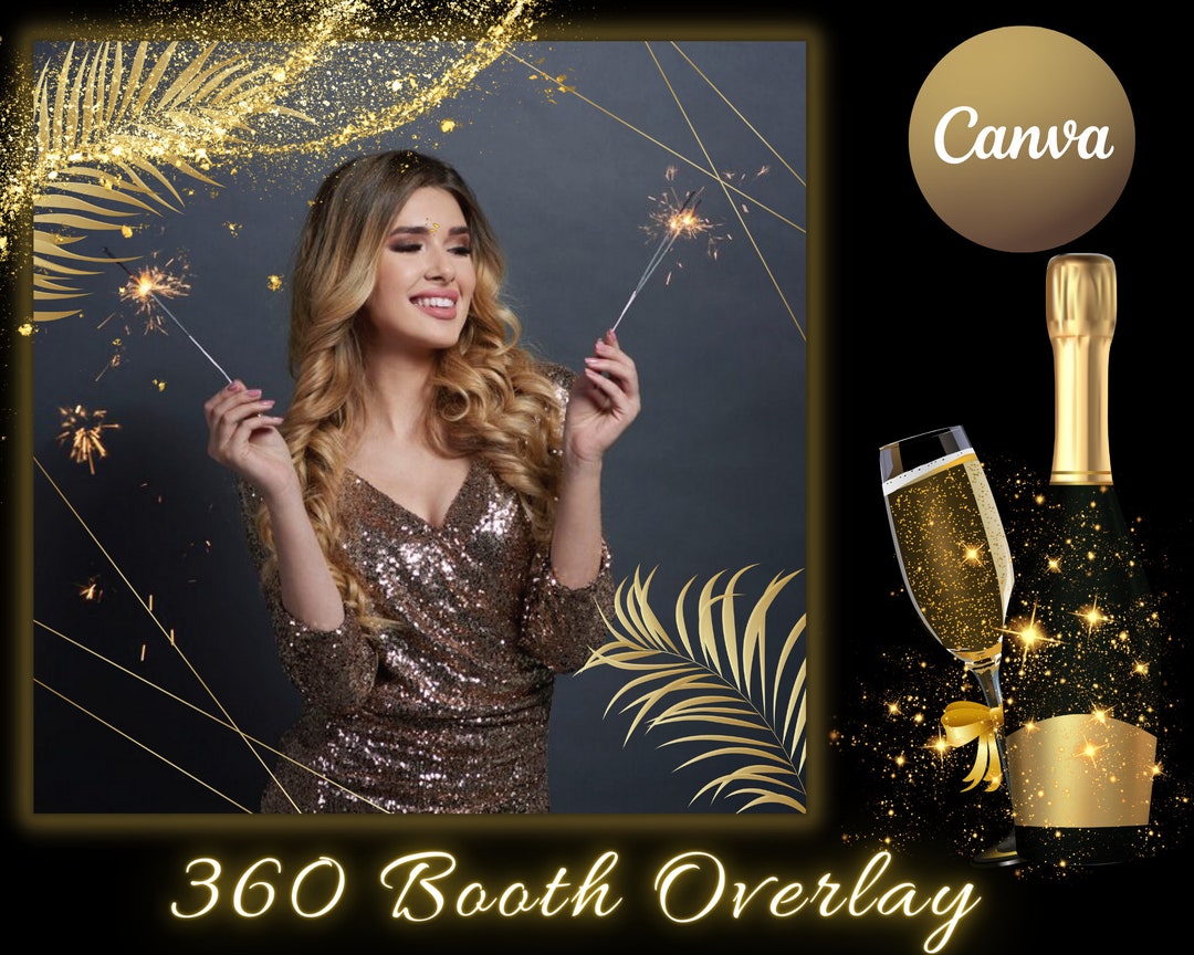 360 Photo Booth Overlay Template,360 Spinner Booth Design, Photo Booth ...