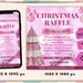 Christmas Raffle Flyer Template, Christmas Raffle Giveaway, Raffle ...