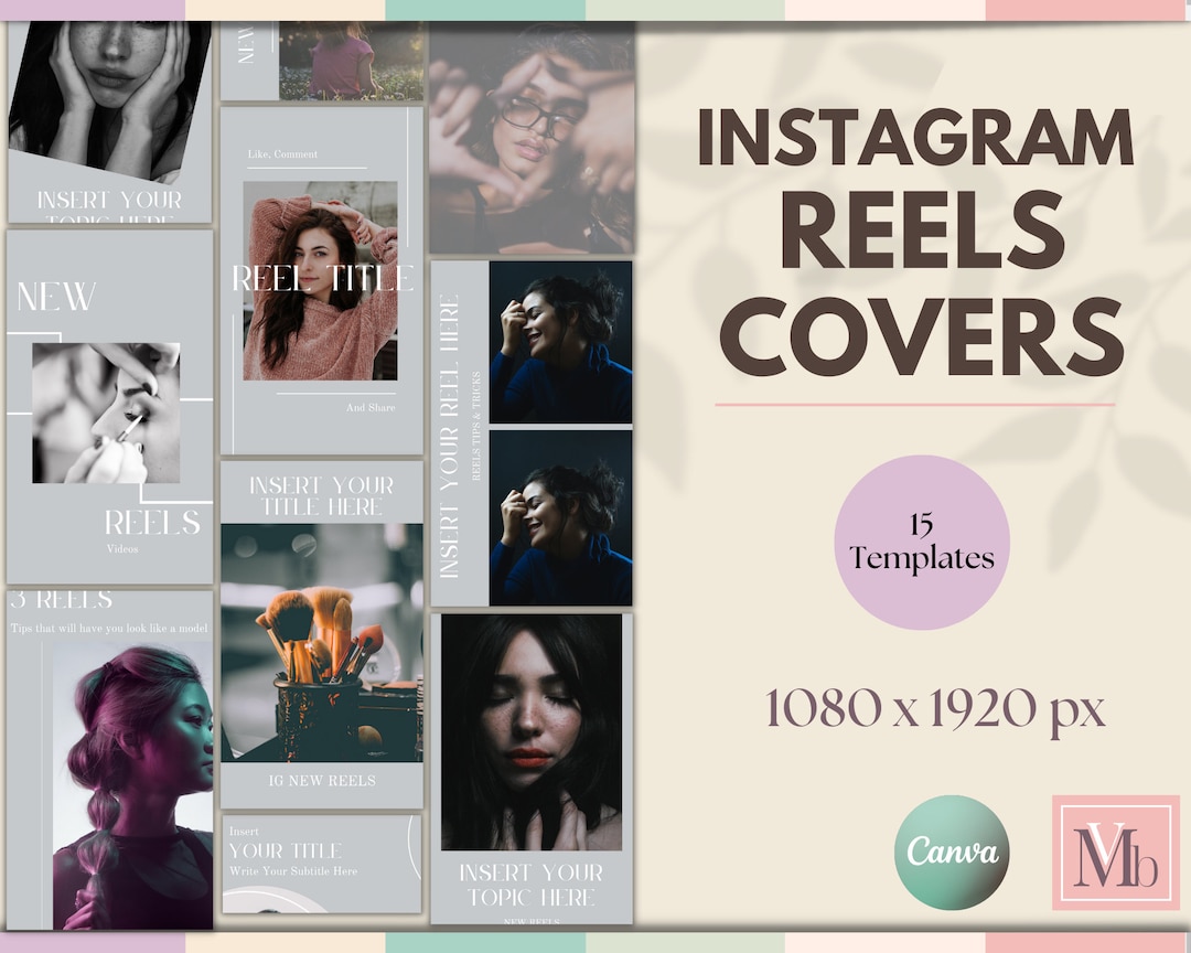Instagram Reels Covers | Modern Canva Templates (digital Download) - Etsy