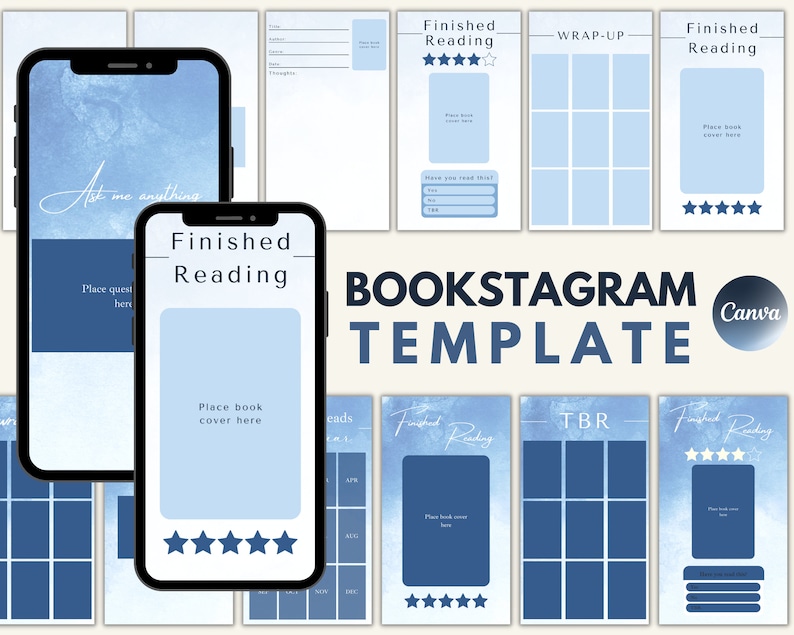 Editable Bookstagram Template Instagram Stories, Instagram Template ...