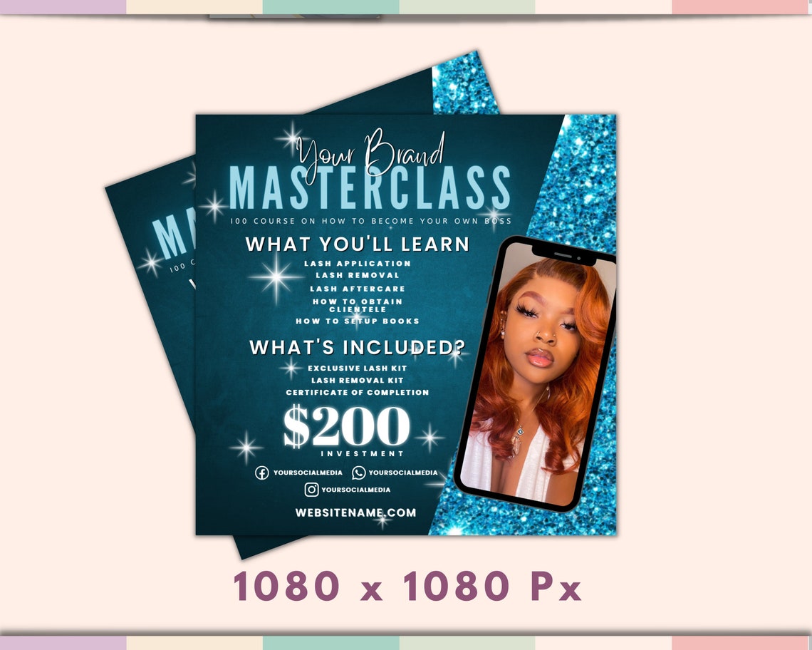 Master Class Social Media Flyer, Social Media Flyer, Master Class ...