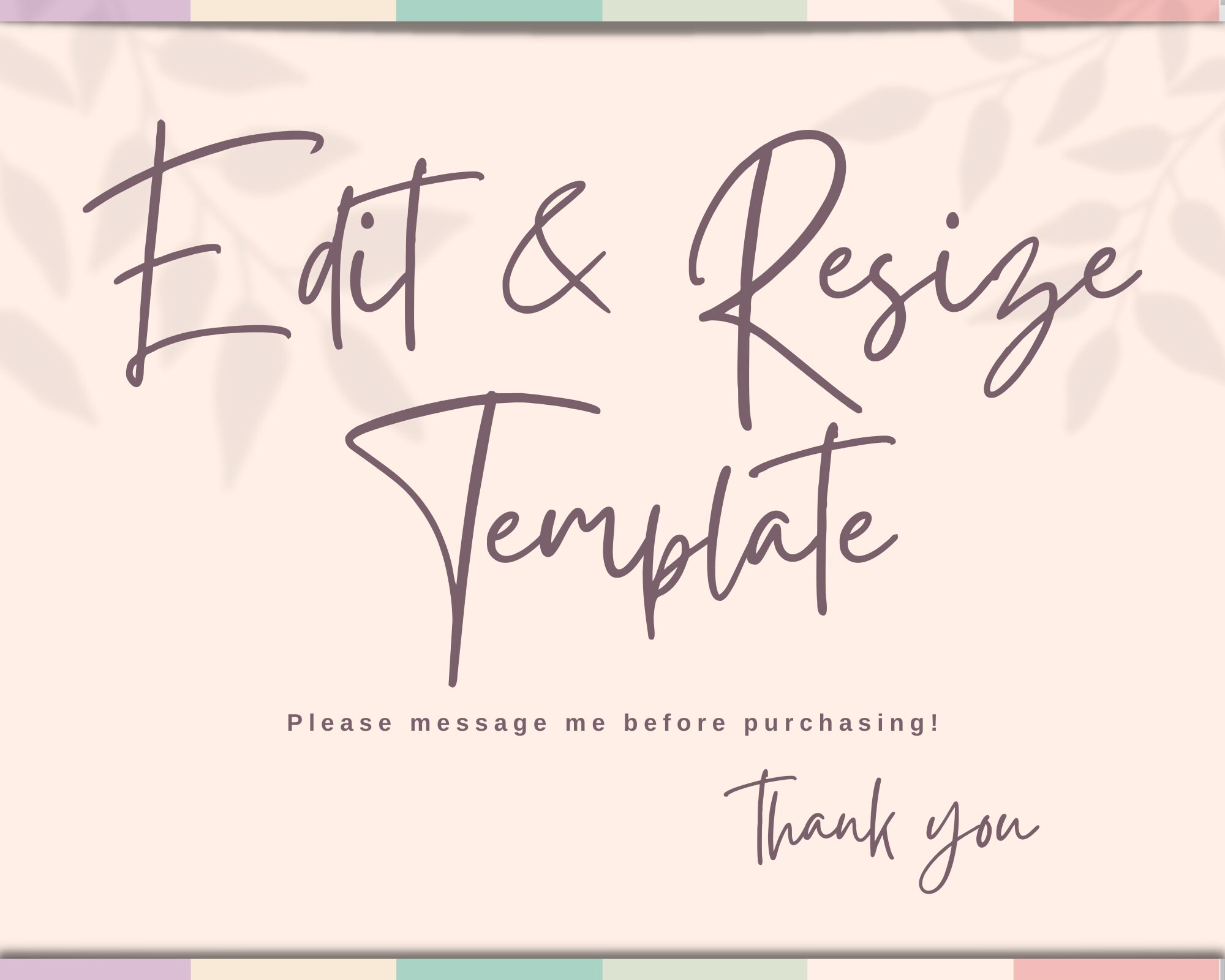 Resize Design Template Template Resize - Etsy