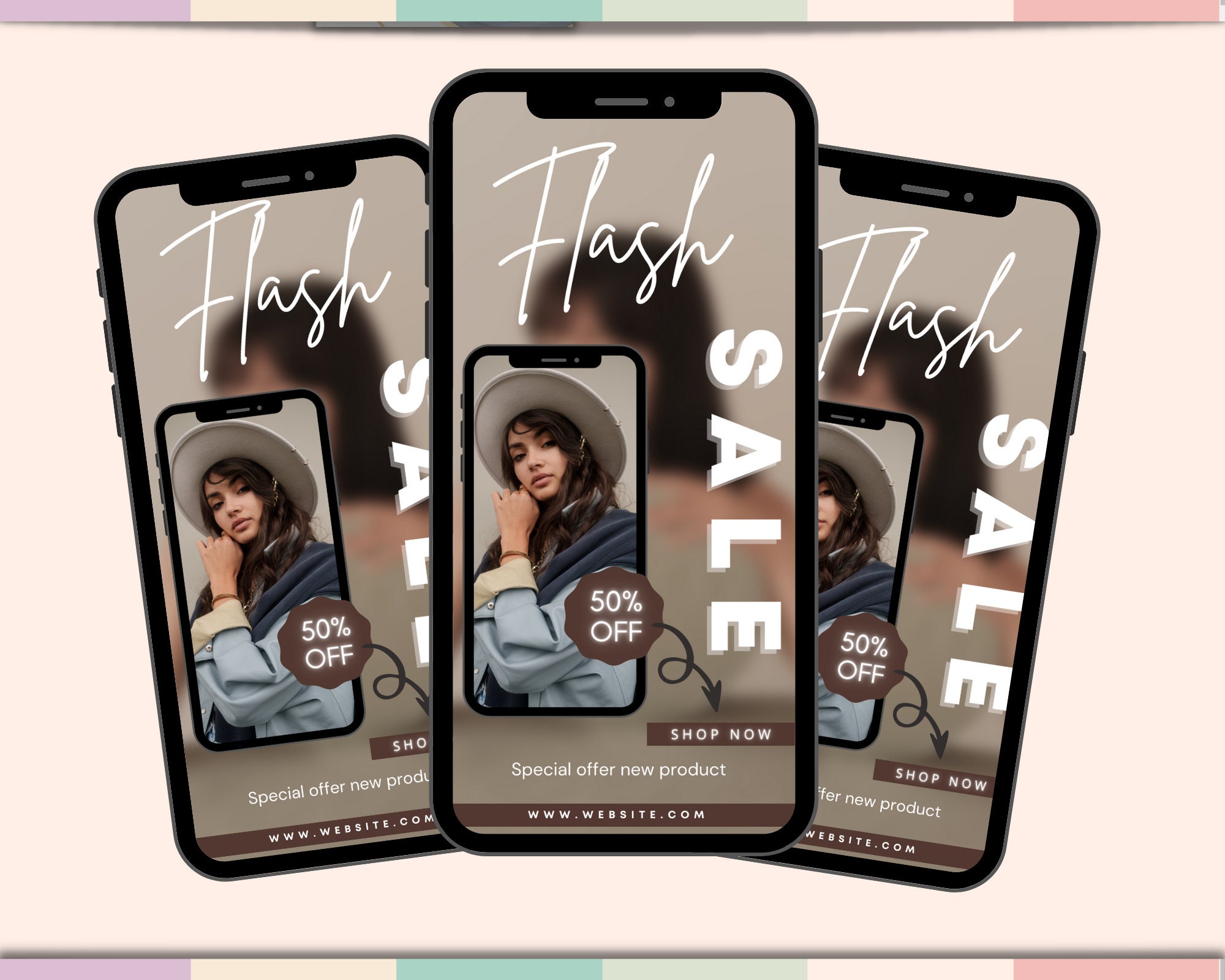 Diy IG Sale, Instagram Story Flash Sale Flyer ,DIY Flyer, Instagram ...
