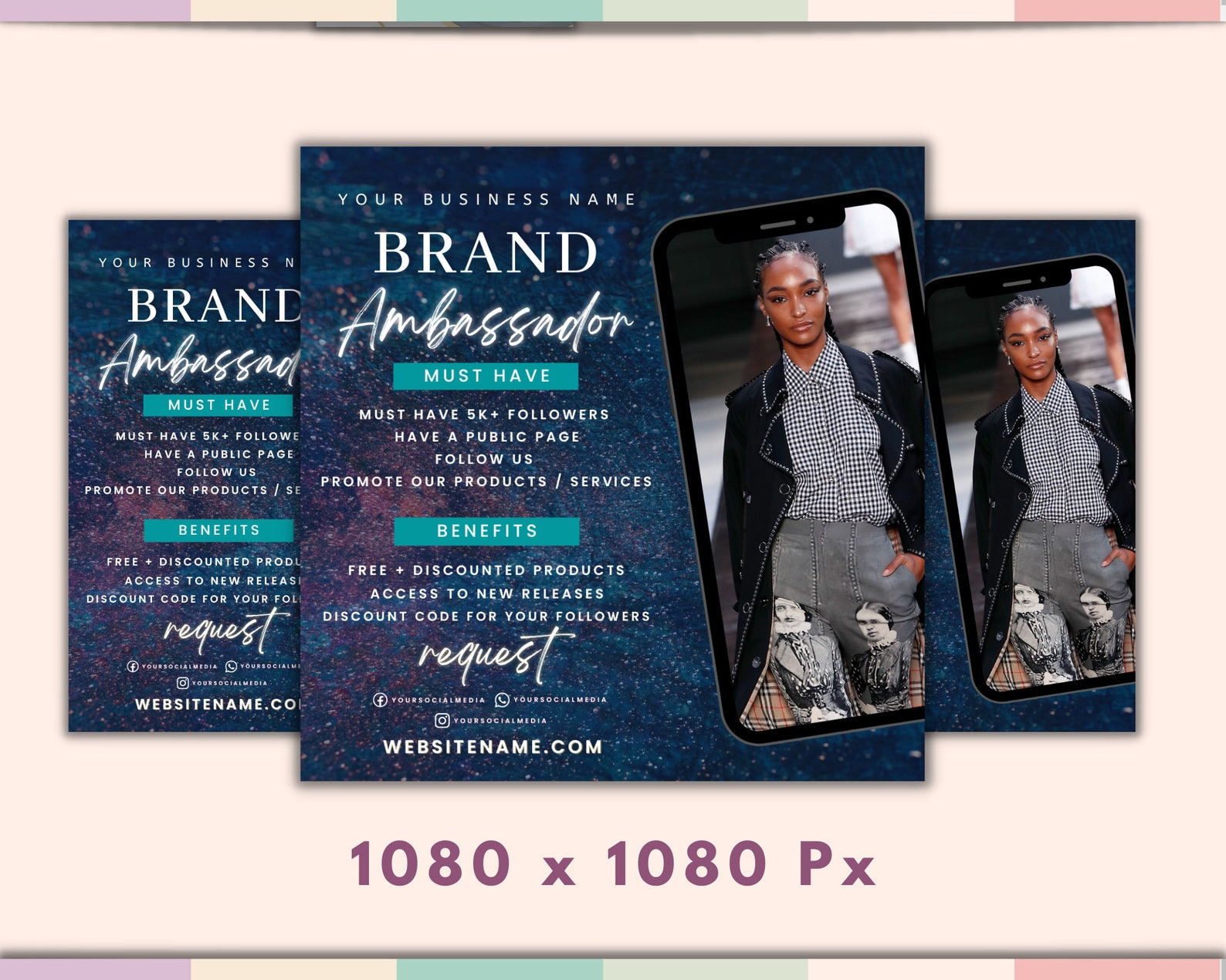Brand Ambassador Flyer Template, Canva Editable (digital Download) - Etsy