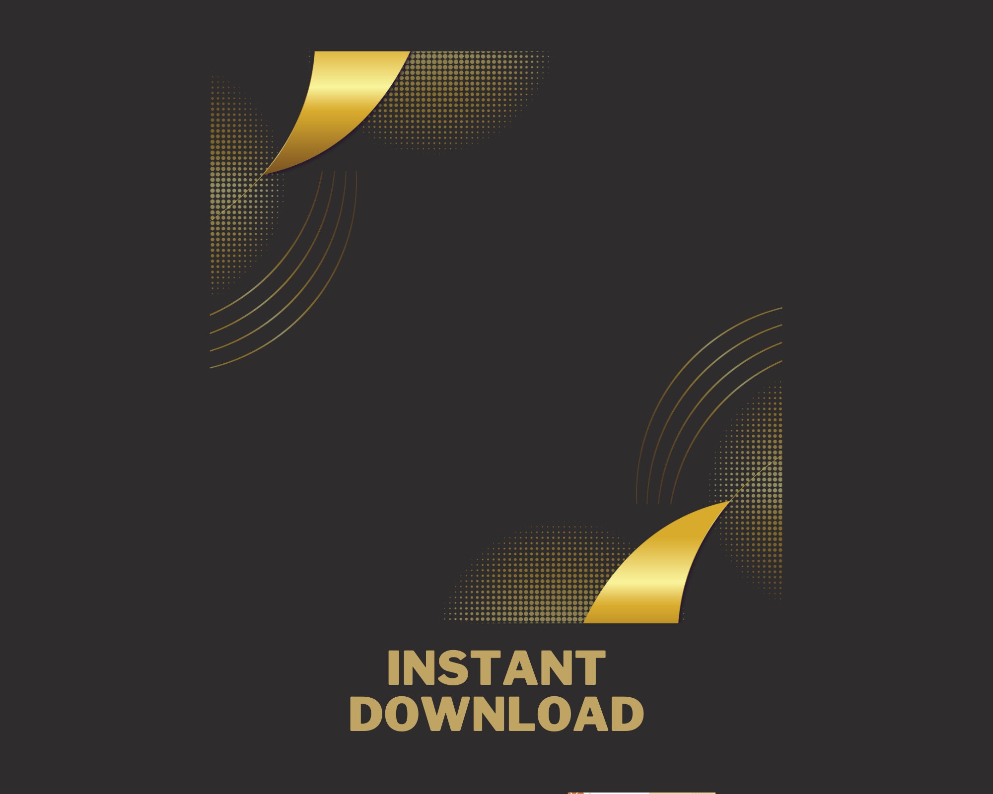 Golden 360 Booth Overlay, 360 Photo Booth Overlay Template, Spinner ...