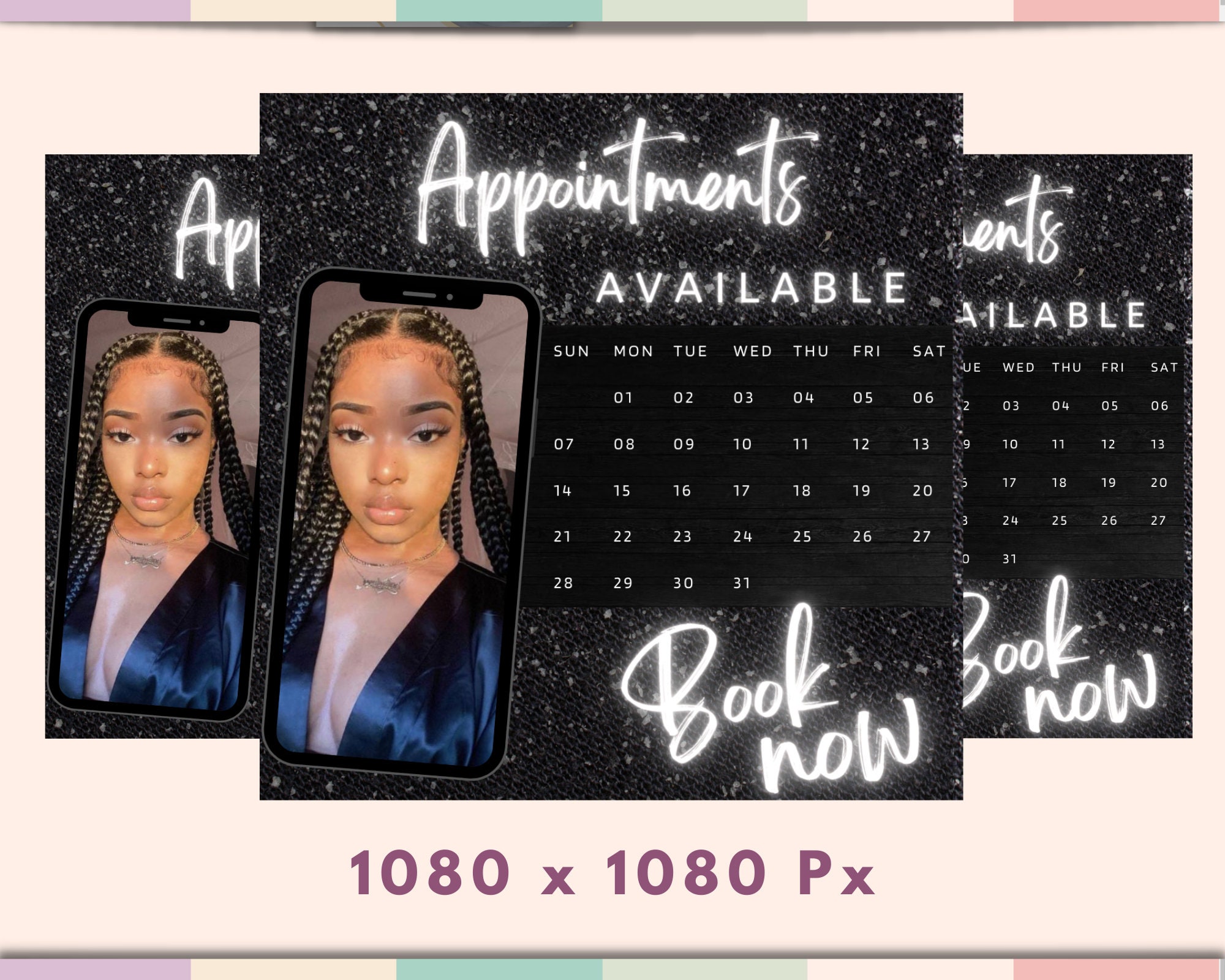 Appointment Available Flyer, DIY Flyer, Book Now Flyer, Beauty Flyer, Hair Flyer, Makeup Flyer ...