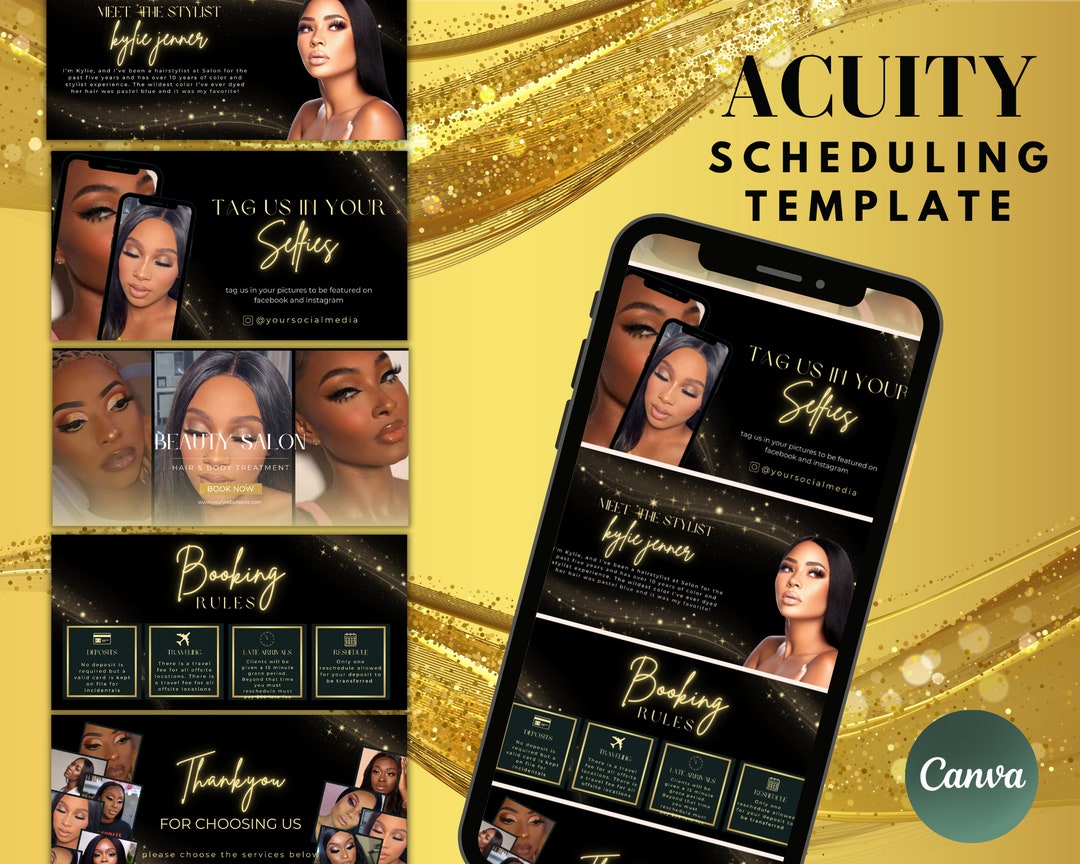 Diy Acuity Template, Acuity Booking Site Scheduling Template, Acuity ...