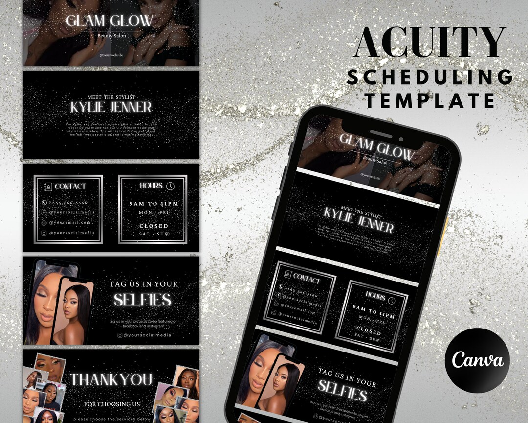 Editable Acuity Scheduling Template, Acuity Booking Site for Lash ...
