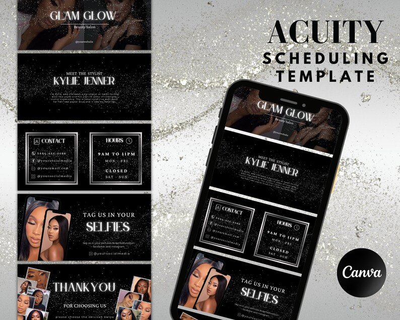 Editable Acuity Scheduling Template, Acuity Booking Site for Lash ...