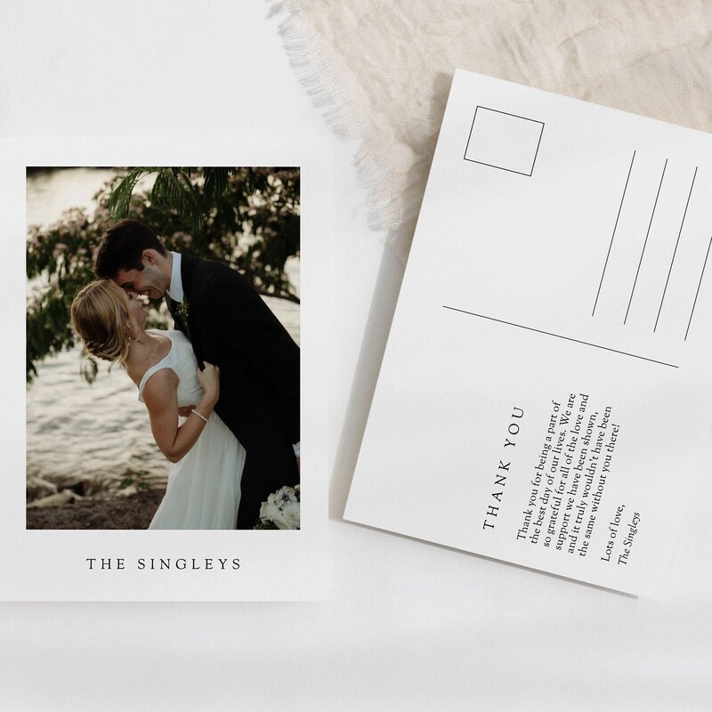 Wedding Postcard - Etsy