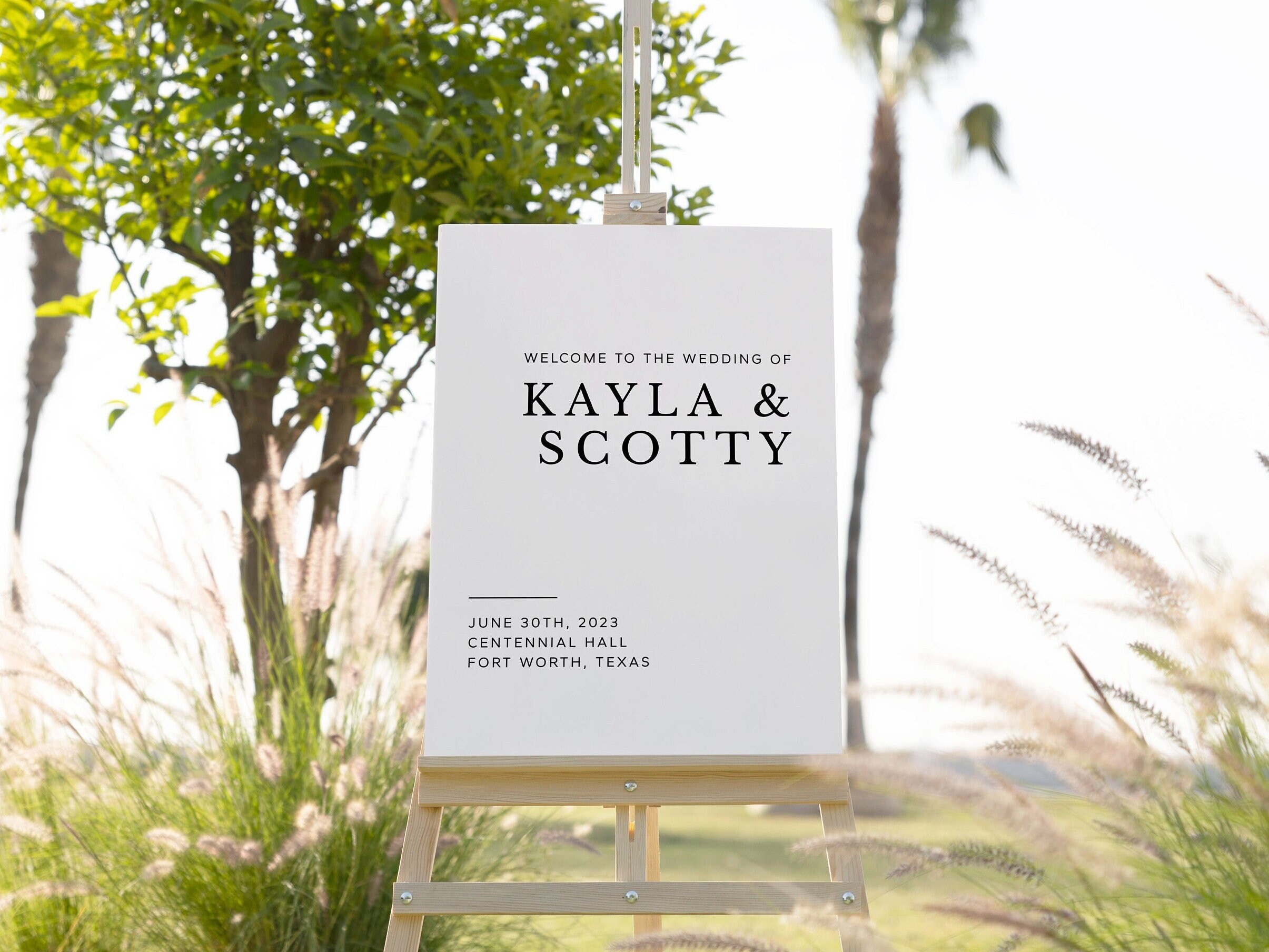 WEDDING SIGN, Minimalist and Elegant Sign, Digital Download Signage ...