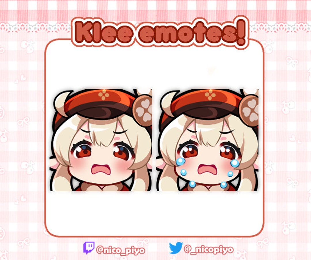 Genshin Impact Klee Crying Emote for Twitch and Discord - Etsy