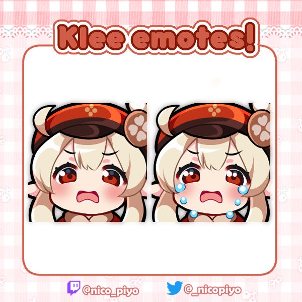 Genshin Emote Emotes Twitch Impact - Etsy Hong Kong