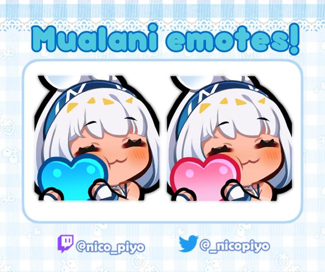 Genshin Impact Mualani Heart Emote for Twitch and Discord - Etsy