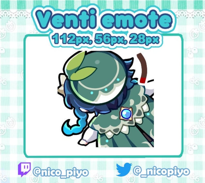 Genshin Impact Venti Ded Emote for Twitch and Discord - Etsy