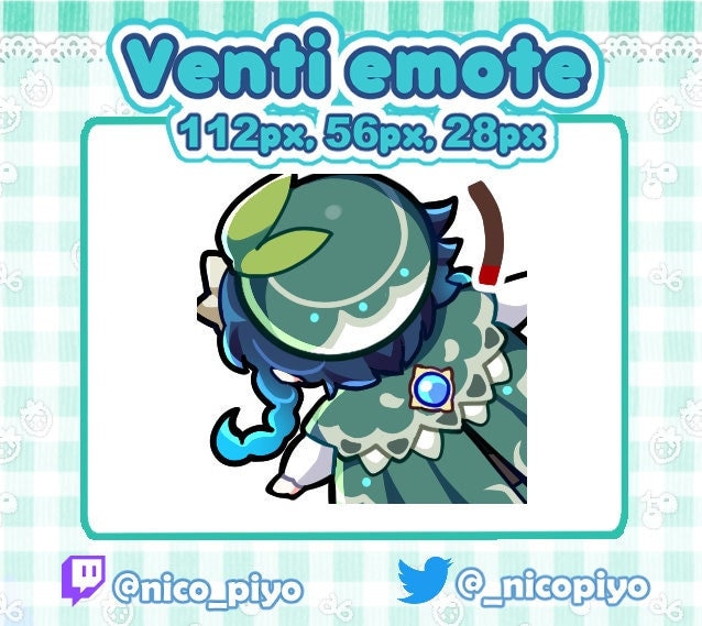 Genshin Impact Venti Ded Emote for Twitch and Discord - Etsy