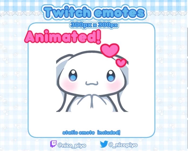 Animated and LOVE Emotes for Twitch, Discord and Youtube - Etsy