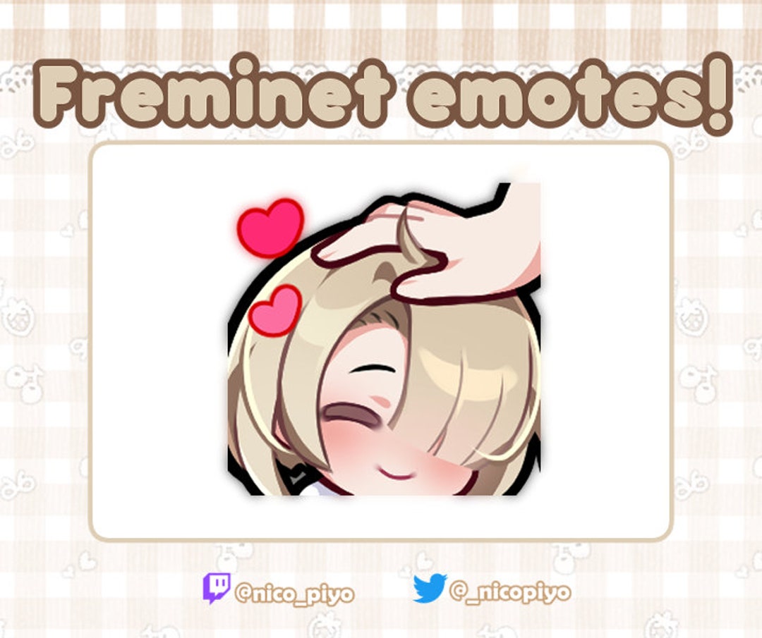 Genshin Impact Freminet Headpat Emote for Twitch and Discord - Etsy