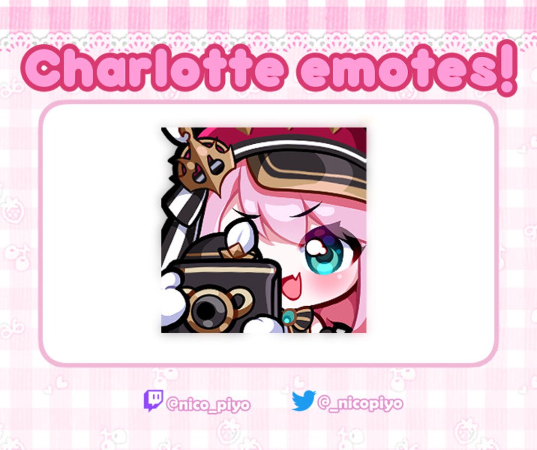 Genshin Impact Charlotte Camera Caught in 4k Emote for Twitch and ...