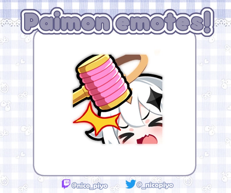 Genshin Impact Paimon Bonk Emote for Twitch and Discord - Etsy