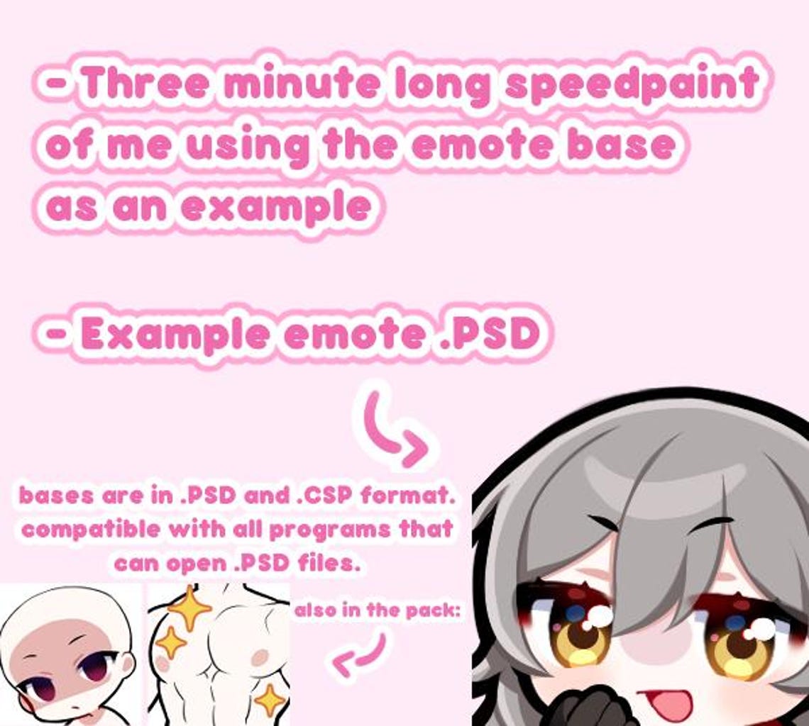 32 YCH Emote Bases - Set A - Etsy