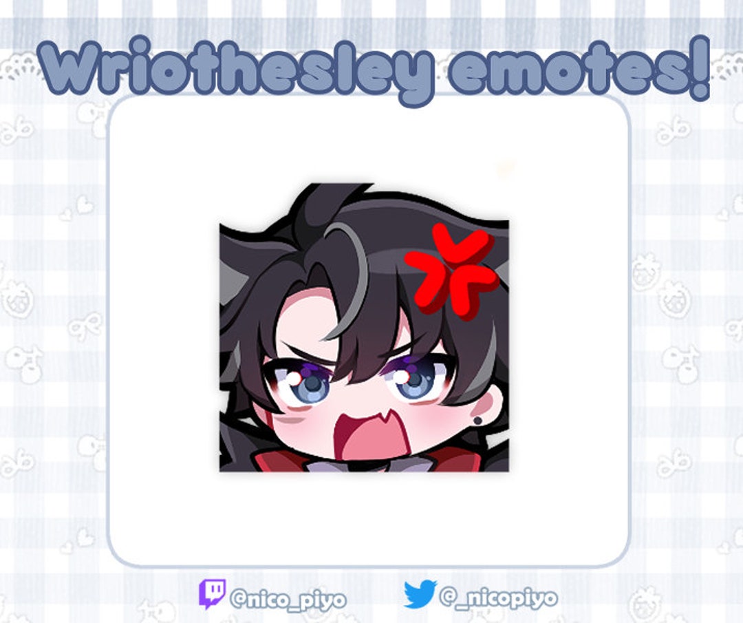 Genshin Impact Wriothesley Angry Emote for Twitch and Discord - Etsy