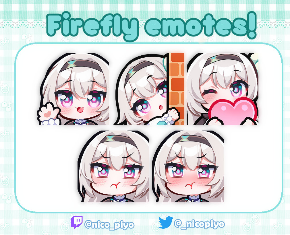 Honkai: Star Rail Firefly Emotes for Twitch and Discord - Etsy