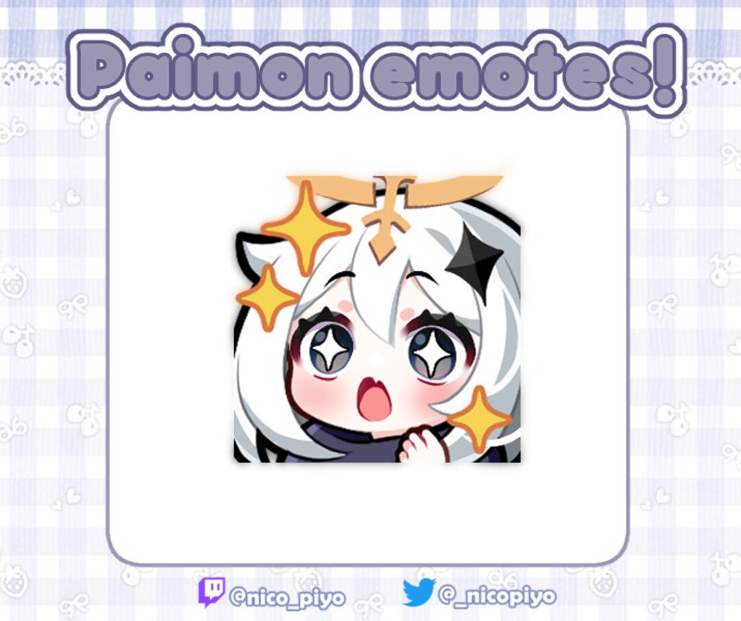 Genshin Impact Paimon Sparkle Emote for Twitch and Discord - Etsy