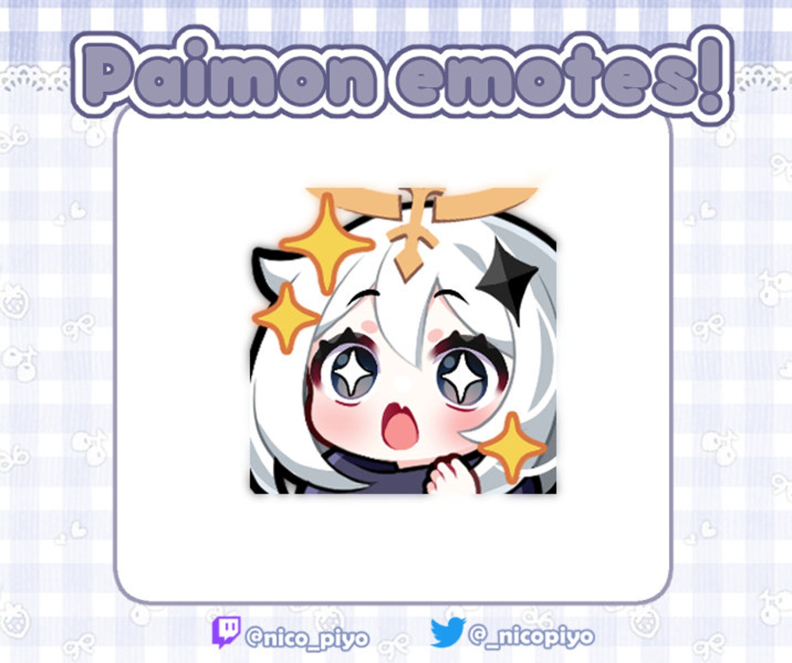 Genshin Impact Paimon Sparkle Emote for Twitch and Discord - Etsy