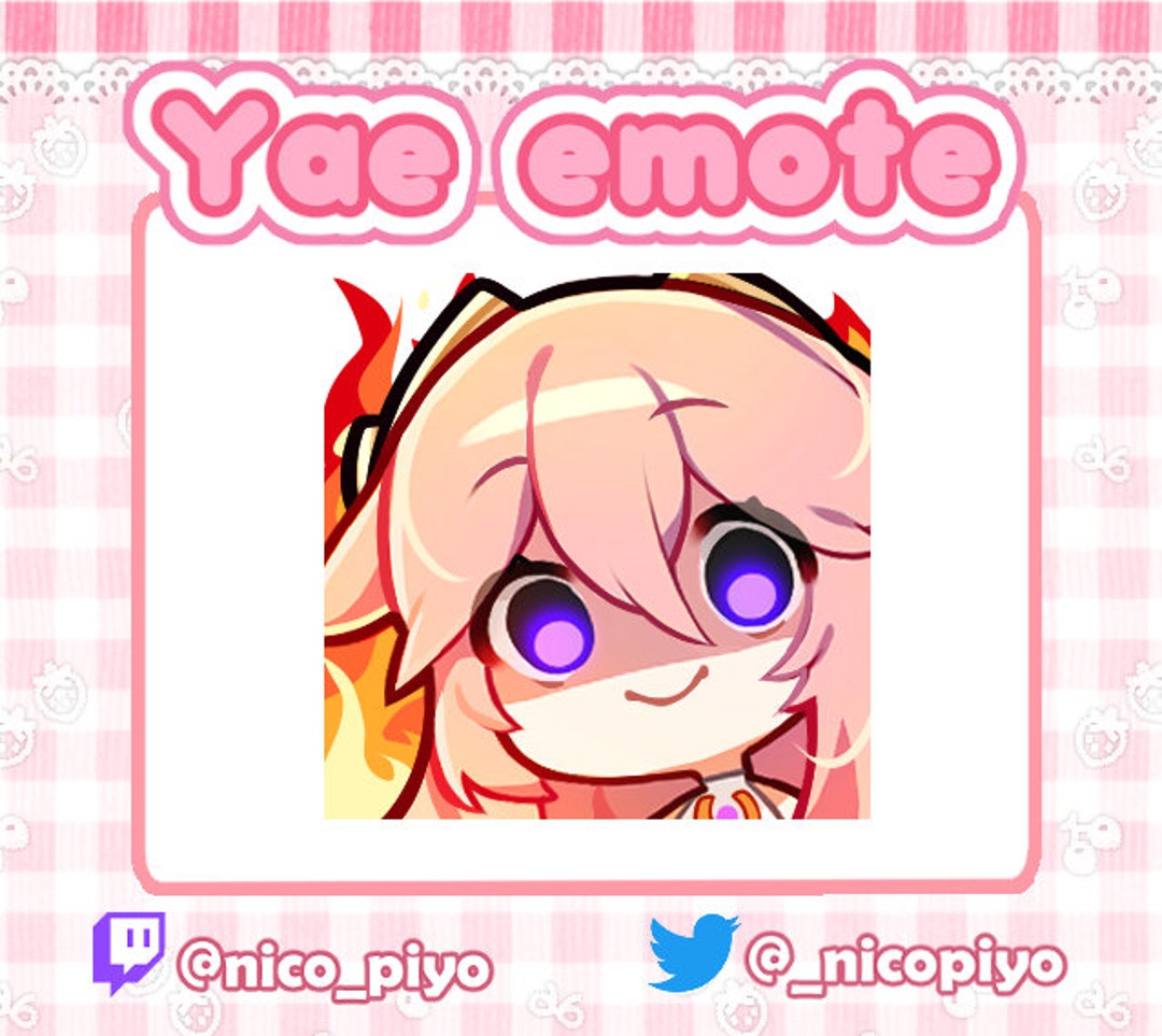 Genshin Impact Yae Miko Fire Emote for Twitch and Discord - Etsy