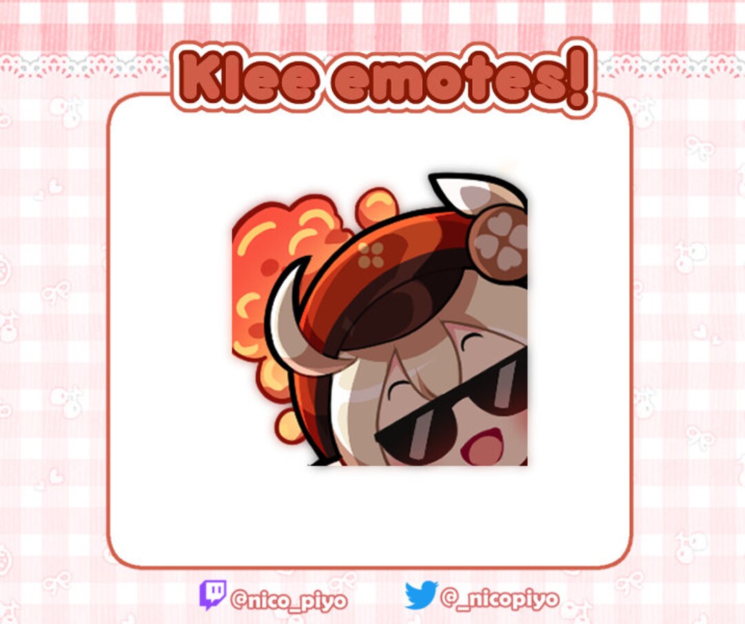 Genshin Impact Klee Explosion Emote for Twitch and Discord - Etsy