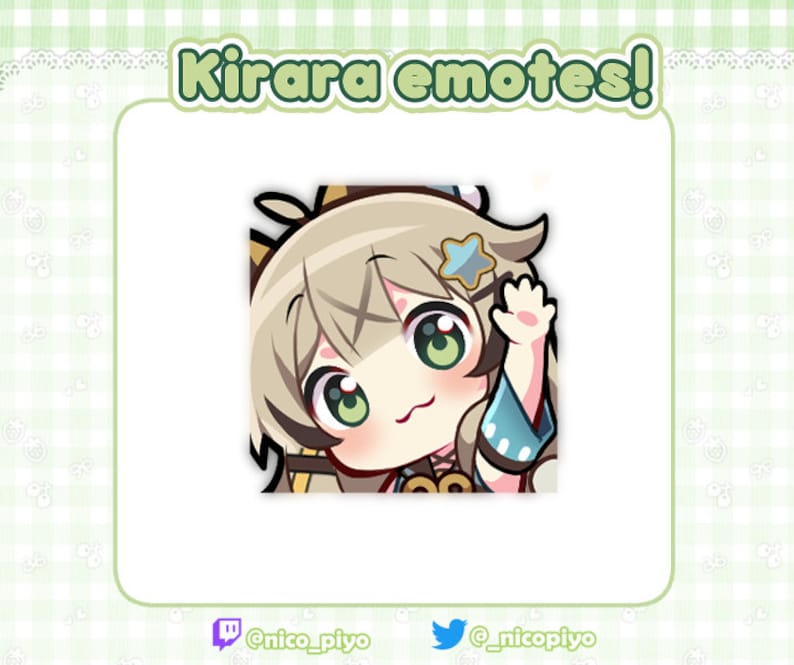 Genshin Impact Kirara Emotes for Twitch and Discord - Etsy