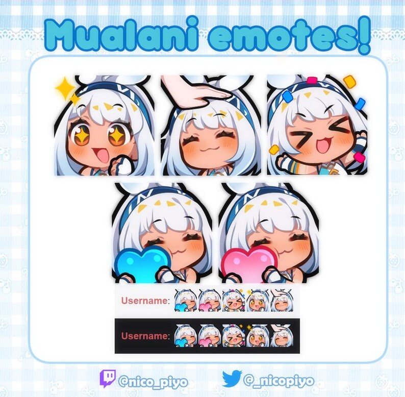 Genshin Impact Mualani Emotes for Twitch and Discord - Etsy