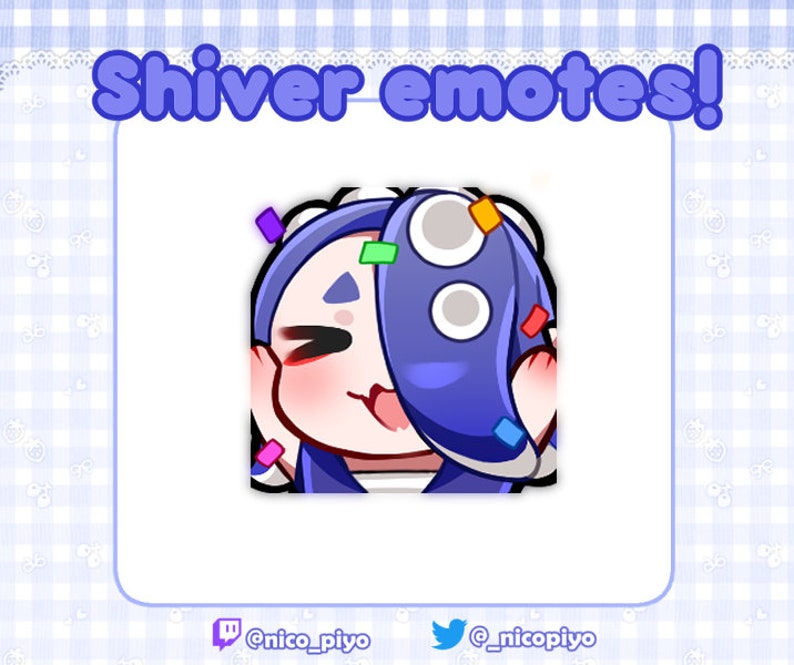 Shiver Splatoon 3 Yay Emote for Twitch, Discord and Youtube - Etsy