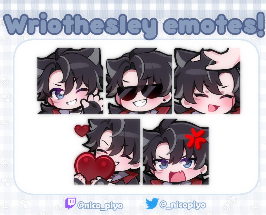 Genshin Impact Wriothesley Emotes for Twitch and Discord - Etsy