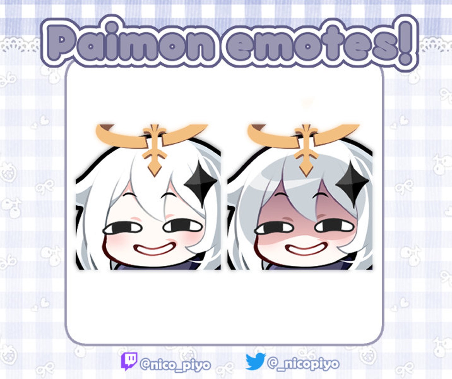 Genshin Impact Paimon Heh Emote for Twitch and Discord - Etsy