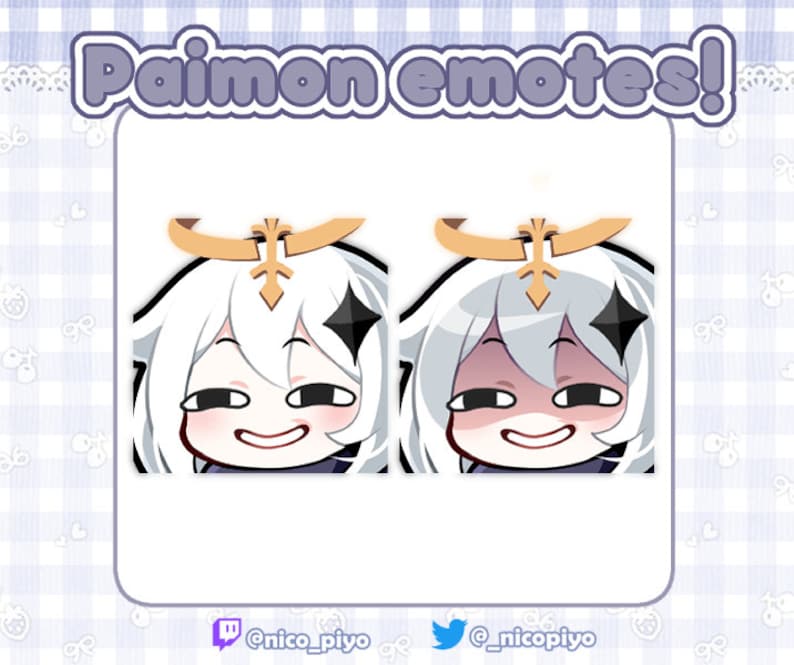 Genshin Impact Paimon Heh Emote for Twitch and Discord - Etsy