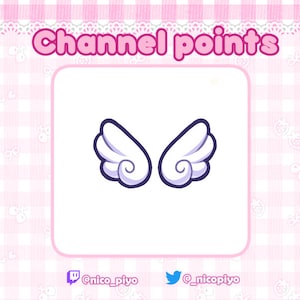 Pink Heart With Angel Wings Channel Points for Twitch/discord/youtube ...