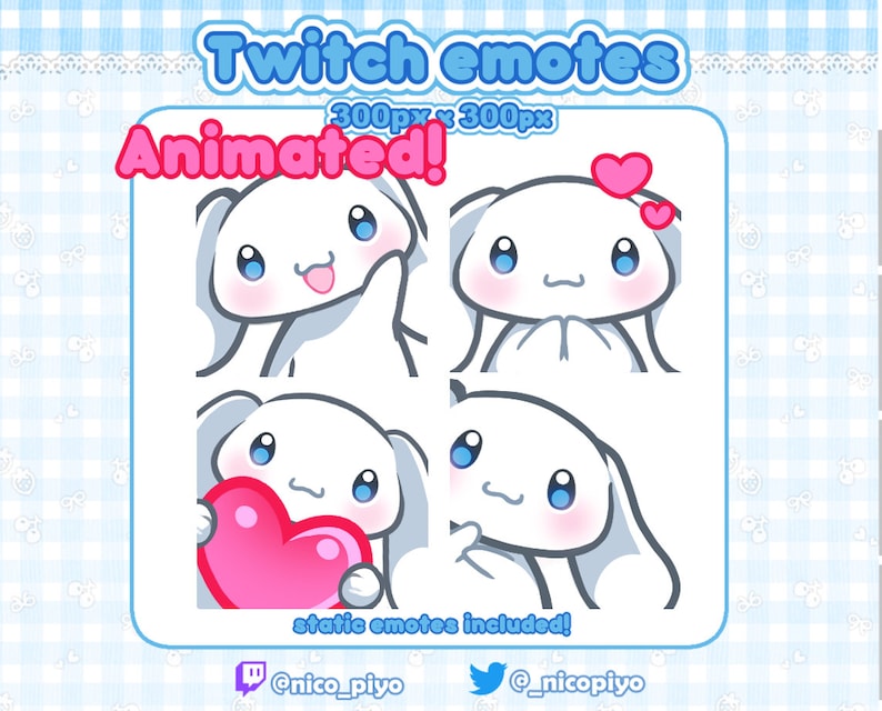 Animated and Static Emotes for Twitch, Discord and Youtube - Etsy