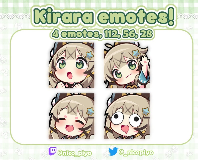 Genshin Impact Kirara Emotes for Twitch and Discord - Etsy