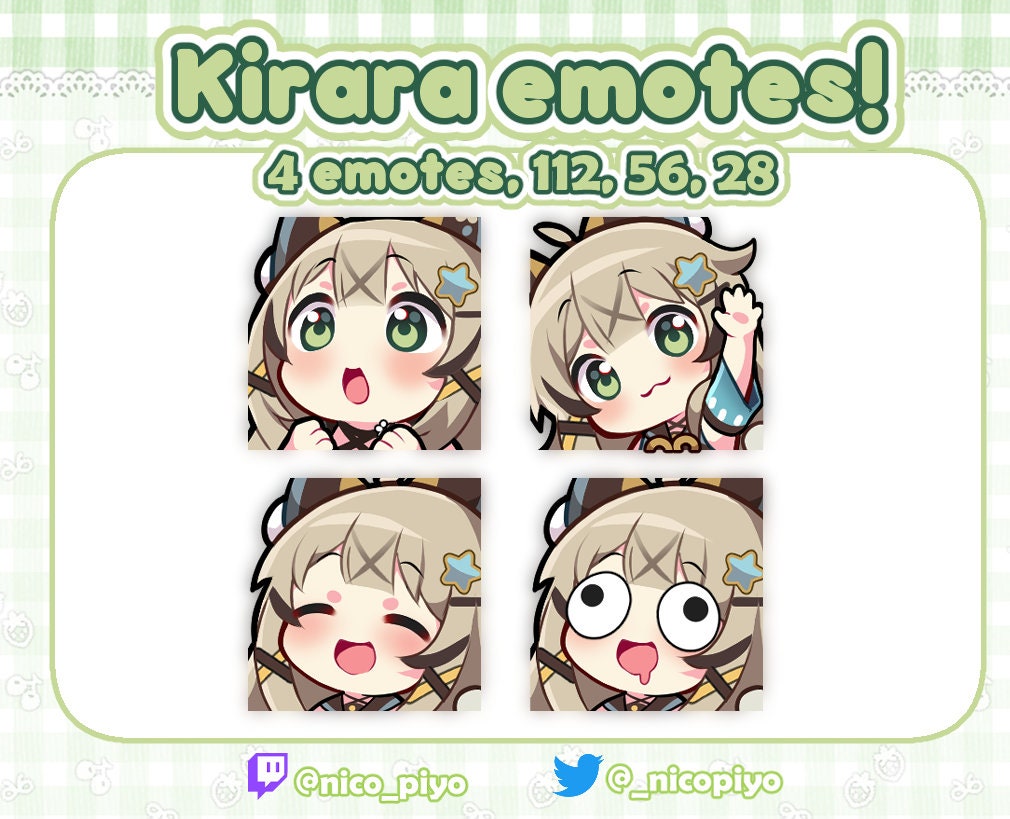 Genshin Impact Kirara Emotes for Twitch and Discord - Etsy Finland