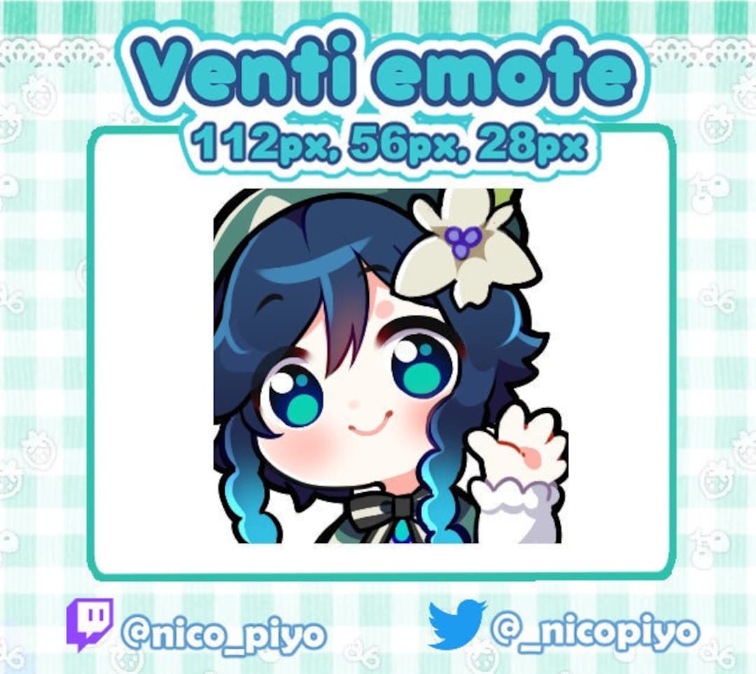 Genshin Impact Venti Wave Emote for Twitch and Discord - Etsy