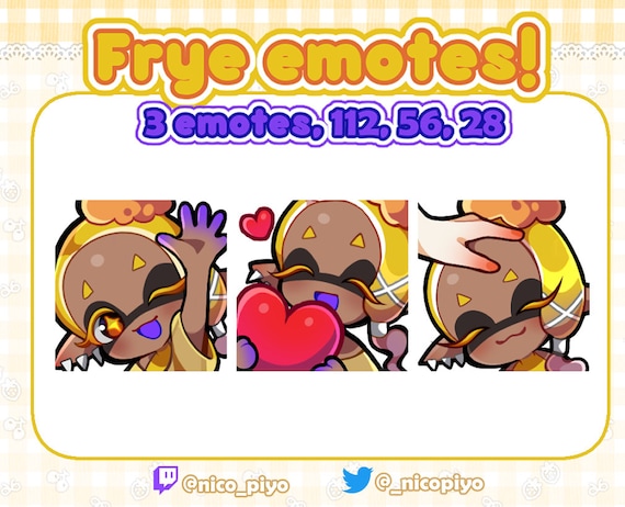 Frye Splatoon 3 Emotes for Twitch Discord and Youtube - Etsy India