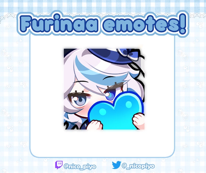 Genshin Impact Furina/focalors Heart Emote for Twitch and Discord - Etsy