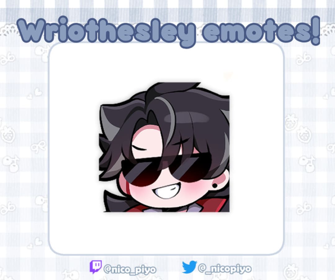 Genshin Impact Wriothesley Sun Glasses Emote for Twitch and Discord - Etsy
