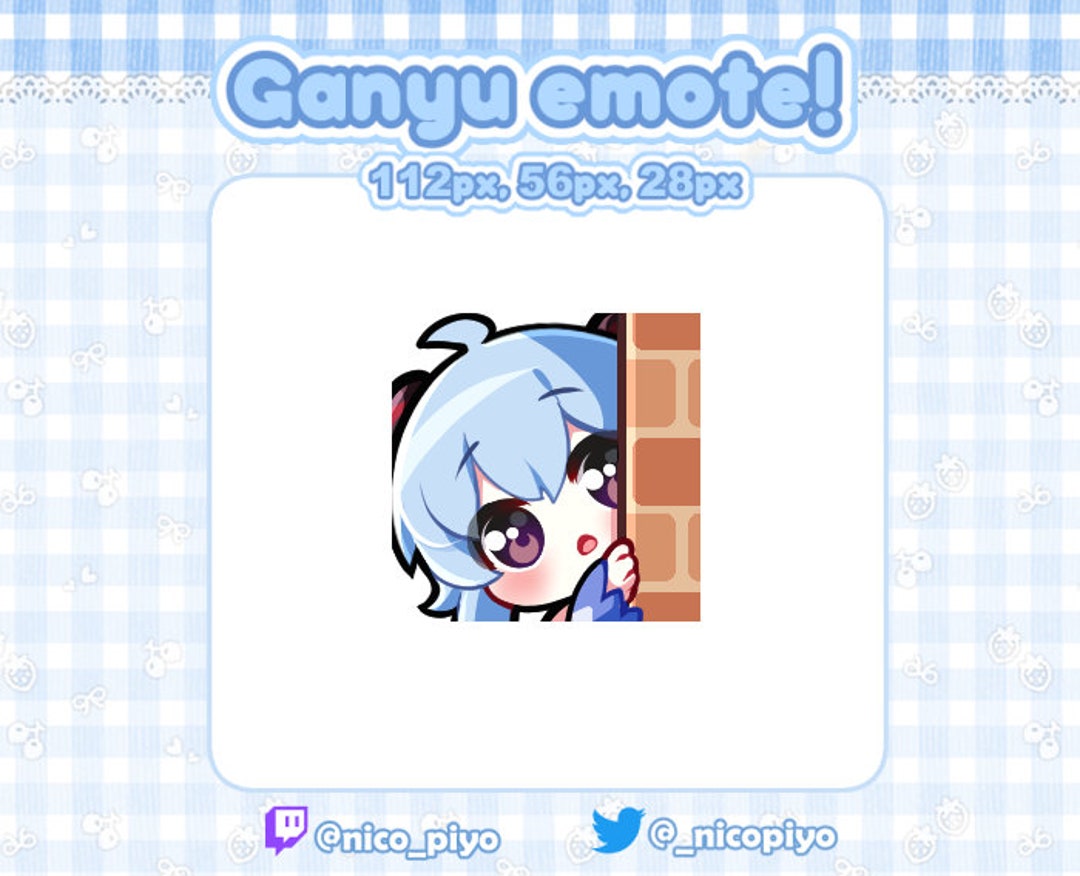 Genshin Impact Ganyu Emotes for Twitch, Youtube and Discord - Etsy