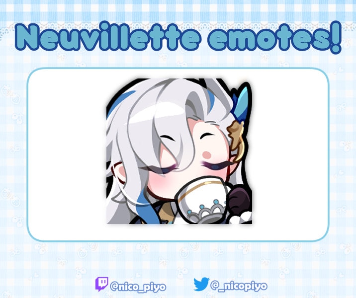Genshin Impact Neuvillette Tea Emote for Twitch and Discord - Etsy