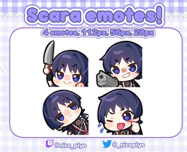 Genshin Impact Scaramouche Wanderer Emotes for Twitch Youtube - Etsy