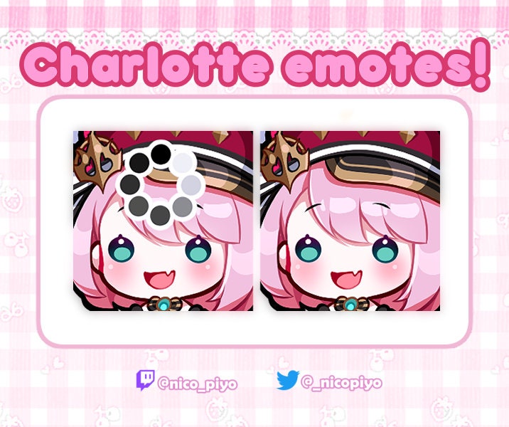 Genshin Impact Charlotte Stupid/loading Emote for Twitch and Discord - Etsy
